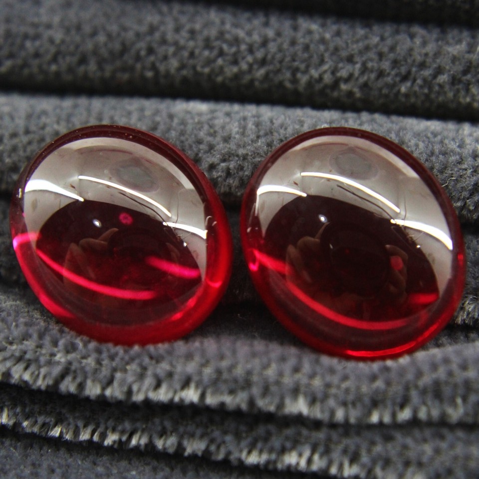 17.5 Ct Certified Natural Red Ruby Cabochon Shape Loose Gemstones | eBay