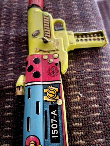 Tom Corbett Space Cadet Machine Gun 1950s Friction Working Toy | eBay