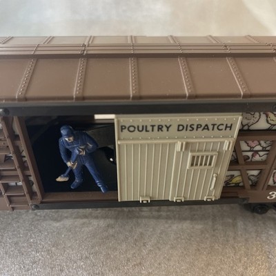 POSTWAR LIONEL 3434 POULTRY DISPATCH OPERATING CHICKEN SWEEEPER STOCK ...