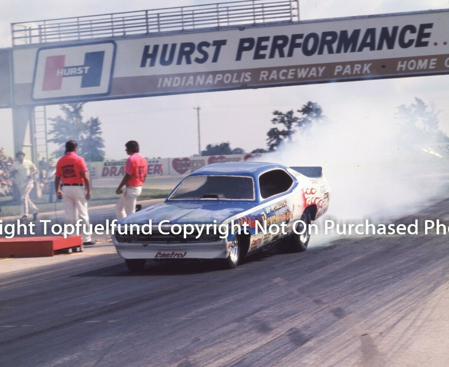 Ed Ace McCulloch Revellution 1973 Dodge Dart Indy 8x10 NHRA Funny Car ...