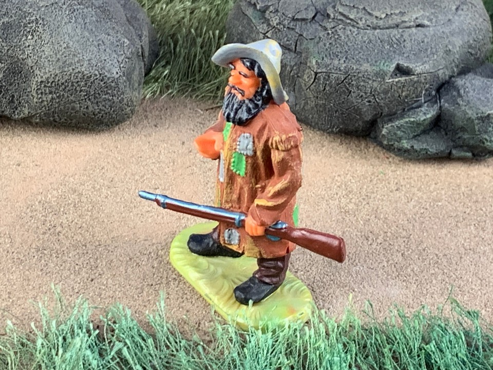 Elastolin Germany - Old Wild West Trappers Plastic Painted Model Toy ...