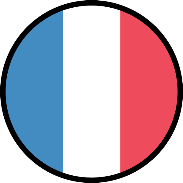 France Flag Circle Sticker Decal | eBay