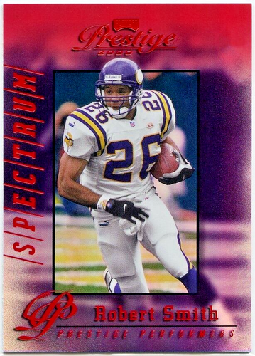 2000 Playoff Prestige Spectrum Red parallel Robert Smith #054/100 ...