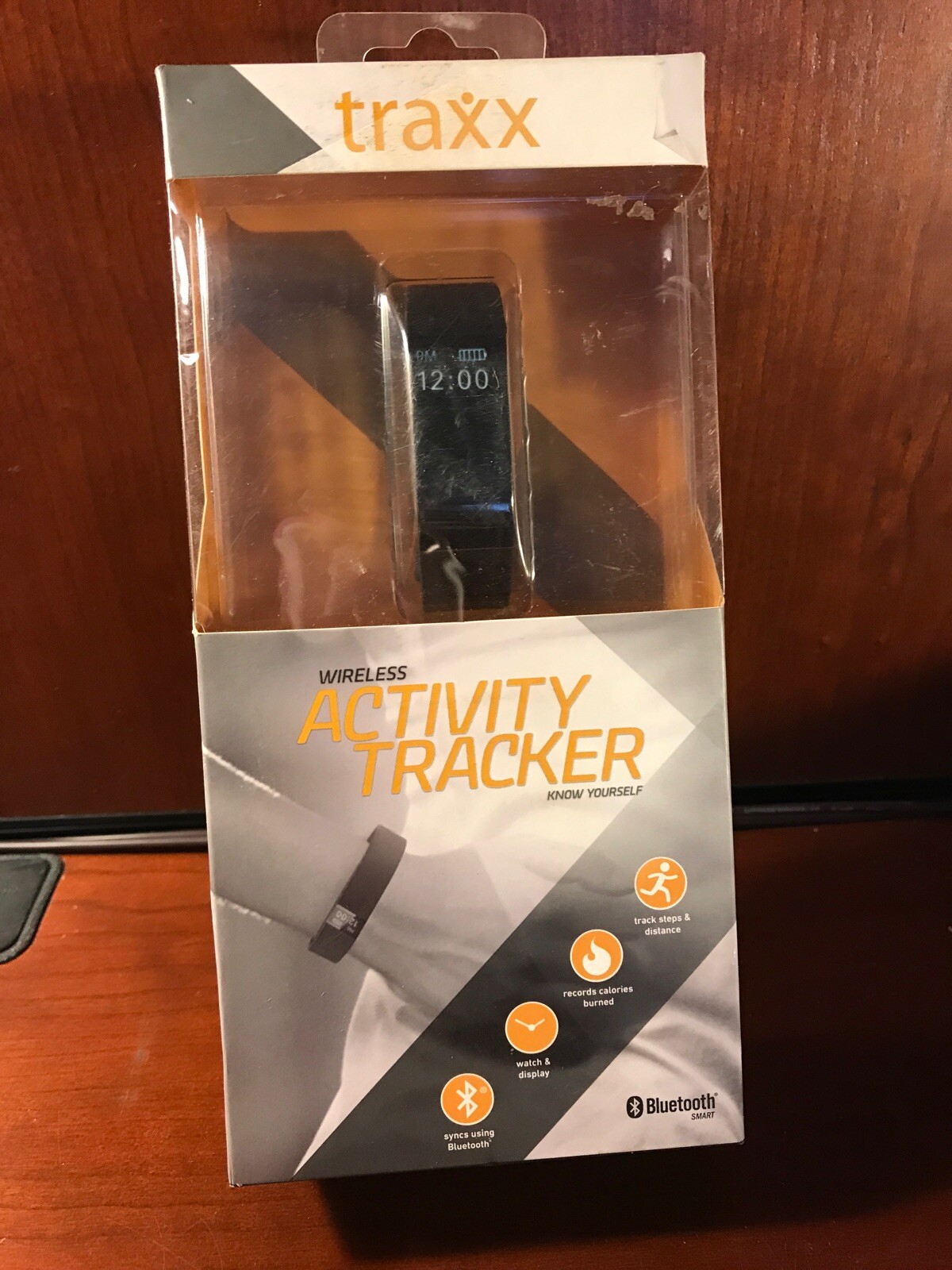 Trax Bluetooth Wireless Smart Watch Activity Tracker Black Fitness ...