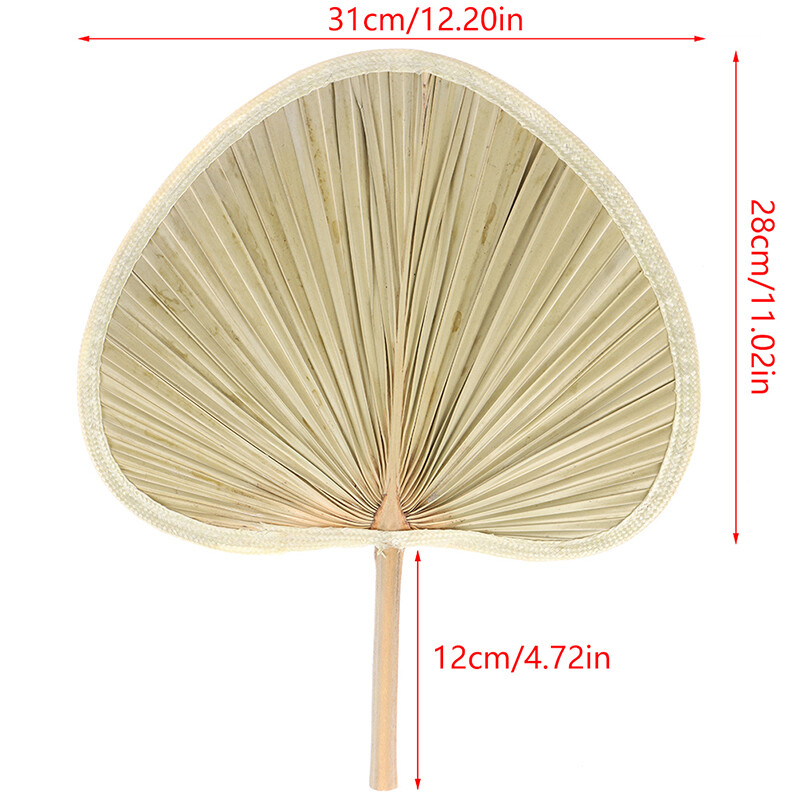 Straw Fan DIY Hand-woven Palm Leaf Woven Summer Cooling Mosquito ...