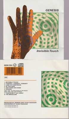 Genesis Invisible Touch Cd Uk Phil Collins GENCD2 Madcjay | eBay
