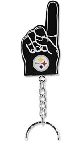 NFL Pittsburgh Steelers Unisex #1 Finger Keychain Novelty Football key ...