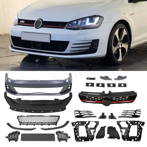 Unpainted Gti Style Front Bumper Kit W/O PDC Holes for Volkswagen VW ...