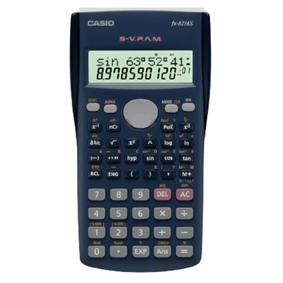 Casio FX82MS Advanced Scientific Calculator for A-Level & Gcse's -2 ...