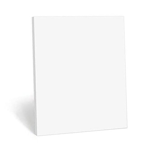 Blank Notepad - 50 Sheets (8.5x11) - Luxury Memo Scratch Pad for ...