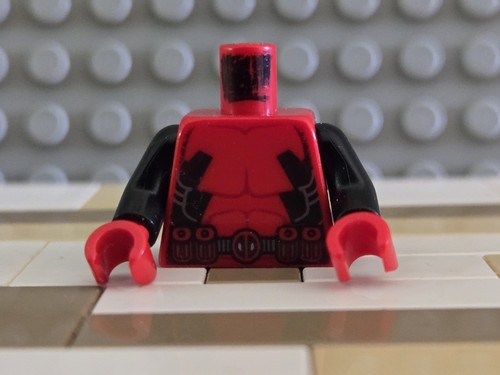 LEGO Deadpool Minifigure ***TORSO ONLY***DAMAGED*** 6866 Marvel X-Men ...