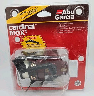 ABU GARCIA CARDINAL MAX 3 FISHING REEL NEW IN PACKAGE LEFT / RIGHT ...