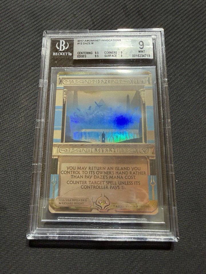 2017 Magic the Gathering - Daze - Amonkhet Invocations - BGS 9 - FOIL ...