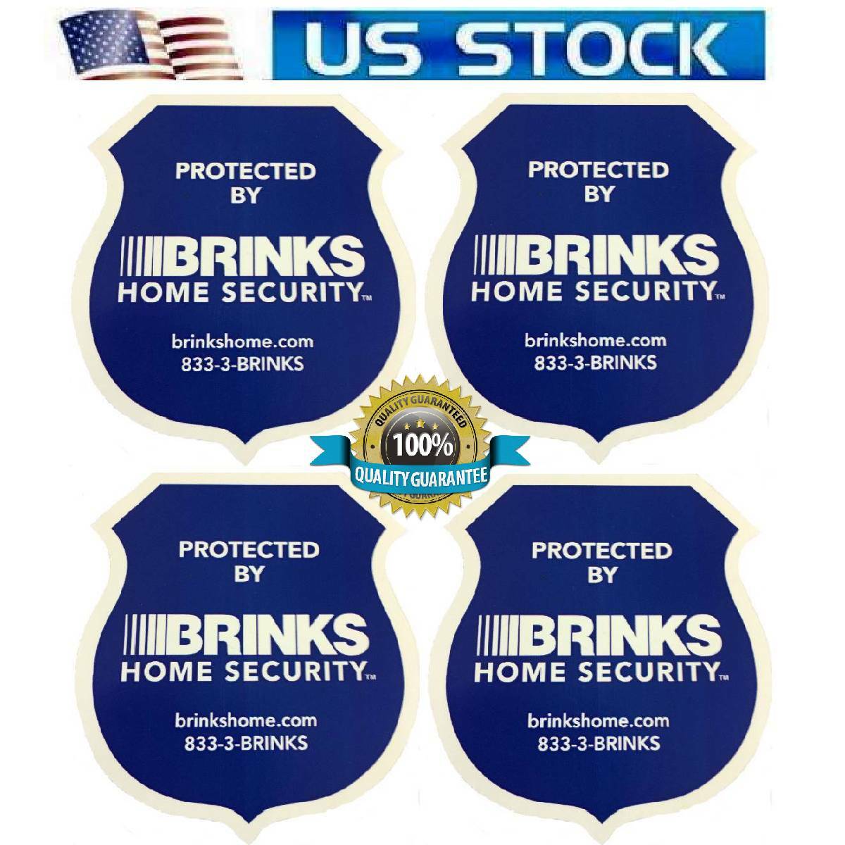 Stickers Decals For Windows Brinks Security Alarm Home Monitoring ...