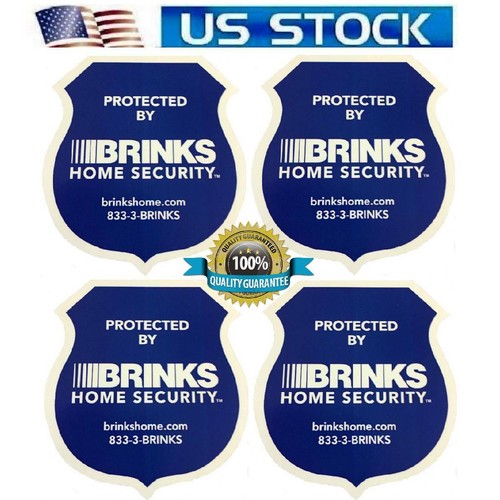 Stickers Decals For Windows Brinks Security Alarm Home Monitoring ...