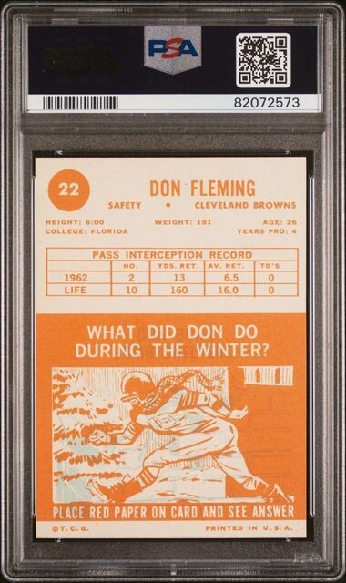 1963 Topps - #22 Don Fleming (RC) for sale online | eBay