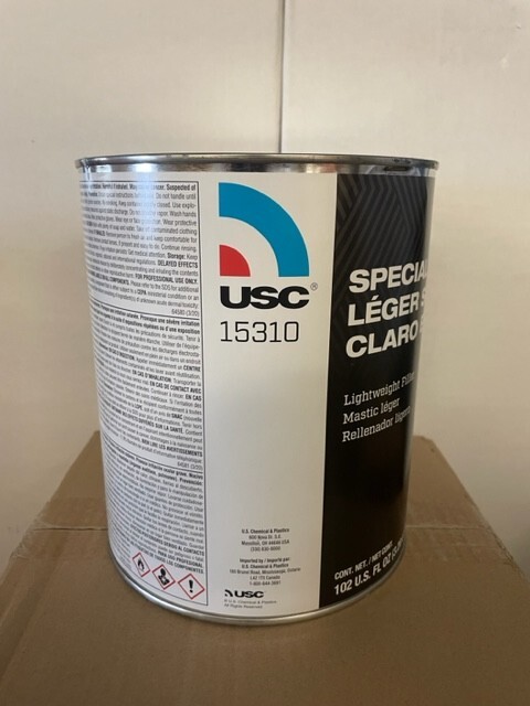 15310 USC Special Lite Auto Body Filler Lightweight w/hardener and 4 ...