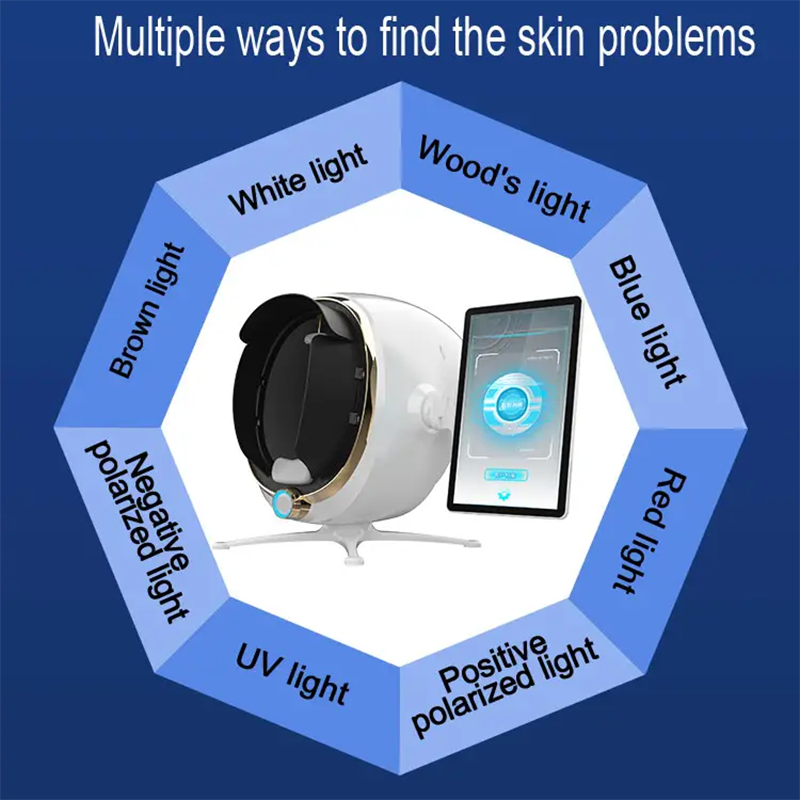 3D Digital Skin Analyzer Smart Scanner Analysis Machine Facial Skin ...