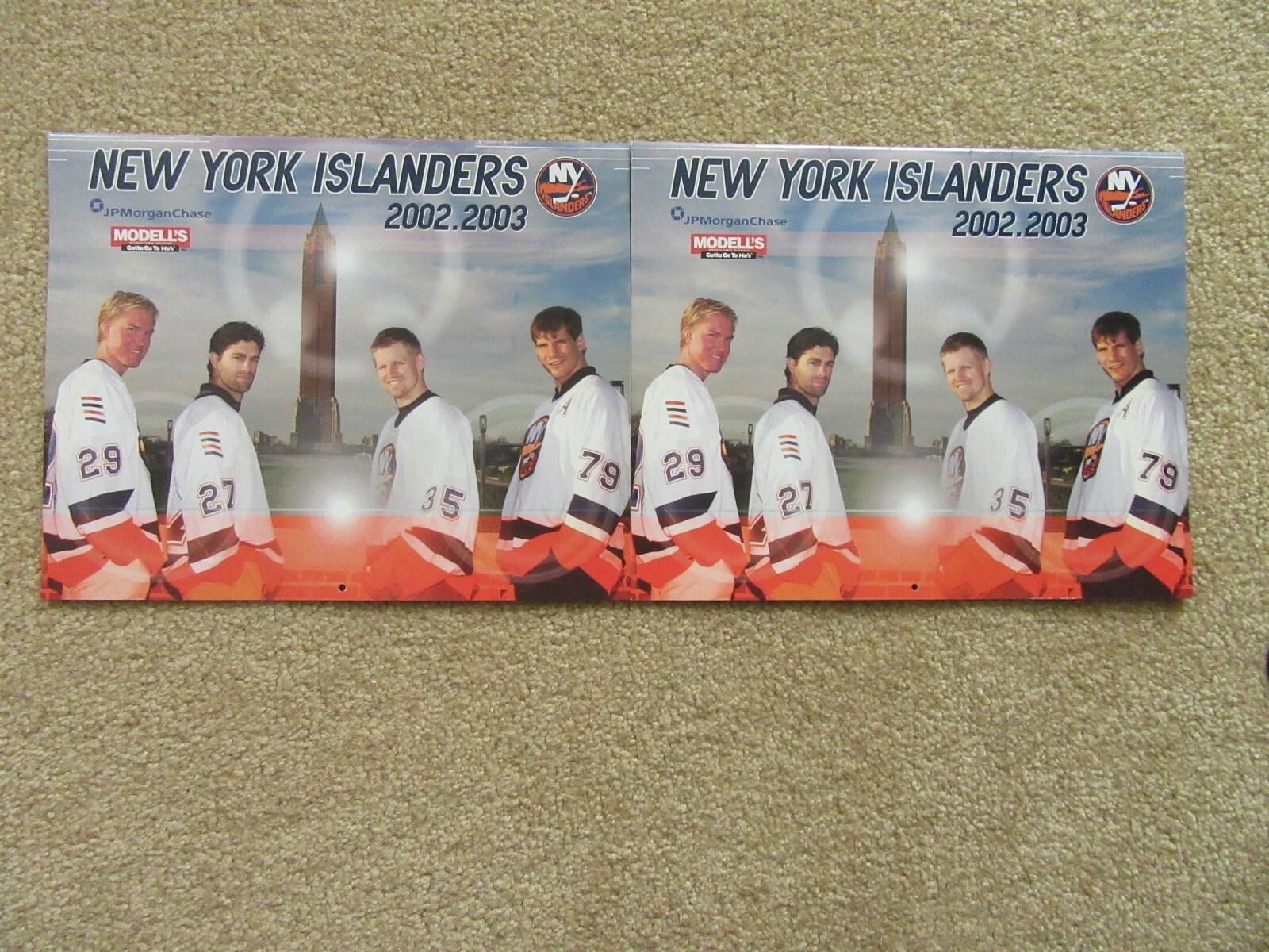 New York Islanders Vintage 2002-2003 Calendars Lot of 2 - Mint - Never ...