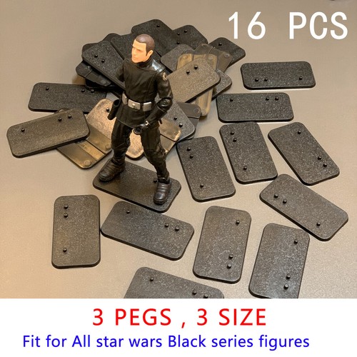 16PCS Multi-peg Star Wars Black Series 6 inch Action Figure Stands Base ...