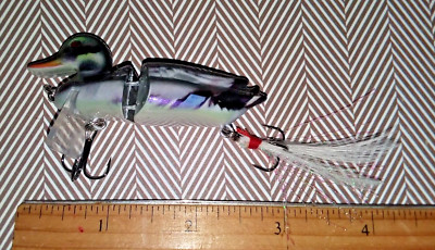 #2a REALISTIC Mallard DUCK TOPWATER WAKEBAIT Bass, Muskie, Pike NEW ...