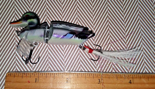 #2a REALISTIC Mallard DUCK TOPWATER WAKEBAIT Bass, Muskie, Pike NEW ...