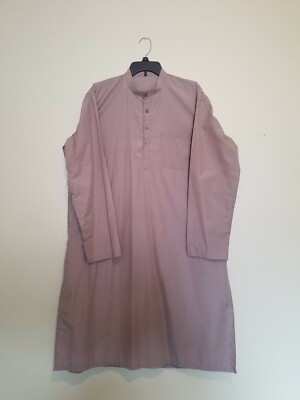 Mens Kurta Kameez Thobe Islamic Muslim Sunnah Black | eBay