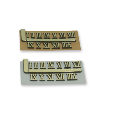 Stick on clock numbers roman numerals 10mm art craft dial sticking gold ...