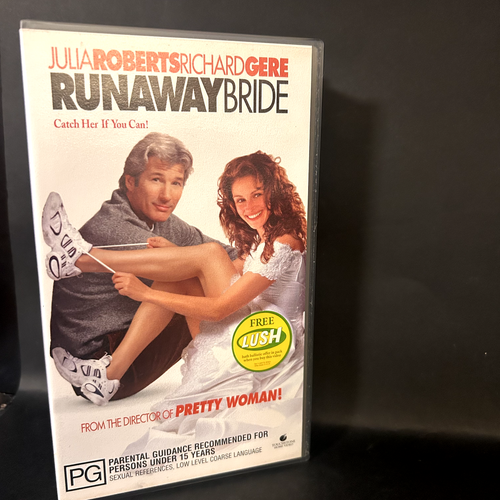 Runaway Bride VHS 1999 Stars Julia Roberts & Richard Gere Small Case ...