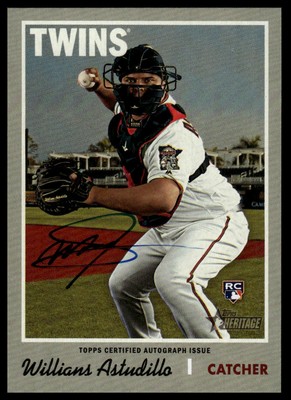 2019 Topps Heritage #ROA-WAS Willians Astudillo Real One High Number ...