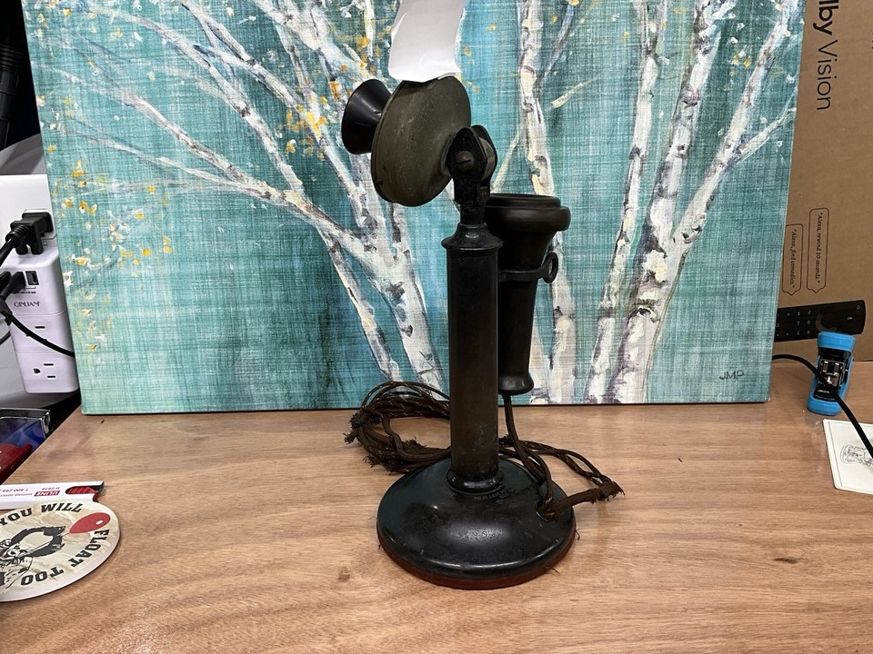 Vintage Pat.1904 Western Electric 20AL Non Dial Candlestick Telephone ...