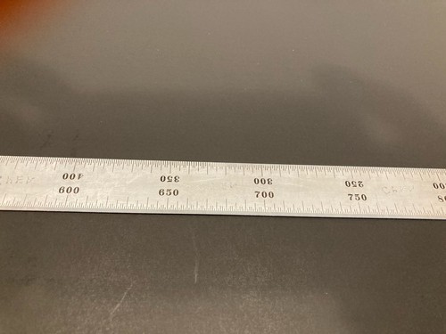 Starrett Metric Steel Rule No. C635-1000 Tempered 1000mm No.35 ...