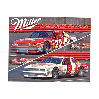 Bobby Allison Miller Nascar 1987 22 and 8 8x10 Postcard | eBay
