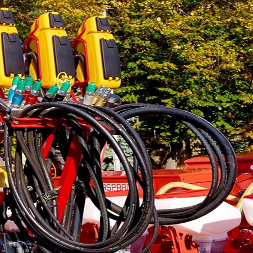 12x 1/4" Hydraulic Hose Fittings 1/4"x1/4" JIC 37° Female & Protection ...