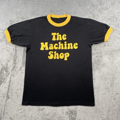 Vintage The Machine Shop Shirt Mens Size M Ringer Concert Lounge Flint ...