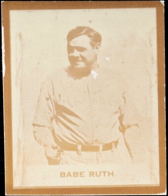 1930’s BABE RUTH RAY-O-PRINT CARD HOF NEW YORK YANKEES EXTREMELY RARE ...