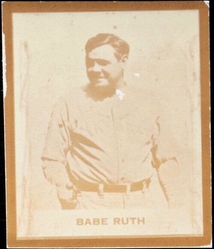 1930’s BABE RUTH RAY-O-PRINT CARD HOF NEW YORK YANKEES EXTREMELY RARE ...