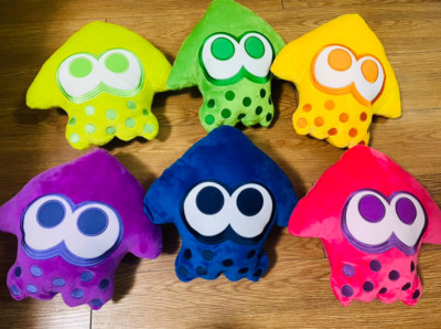Splatoon Green Purple Pink inkling Squid Cushion Pillow Transform ...