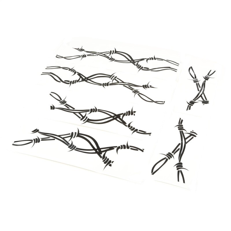 Rugged Ridge 12300.32 Barbed Wire Side Decals for 07-18 Jeep Wrangler ...
