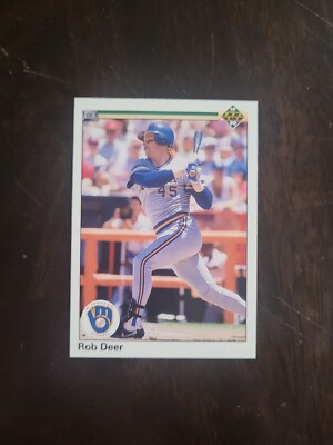 1990 Upper Deck Rob Deer #176 Milwaukee Brewers | eBay