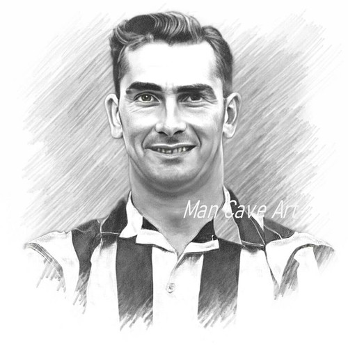 Jackie Milburn- Newcastle United Art Print | eBay