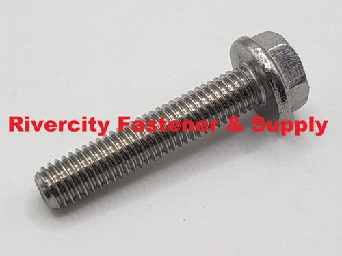(50) M8-1.25x40 Hex Flange Bolts 8mm x 40mm Screws Stainless Steel M8x1 ...