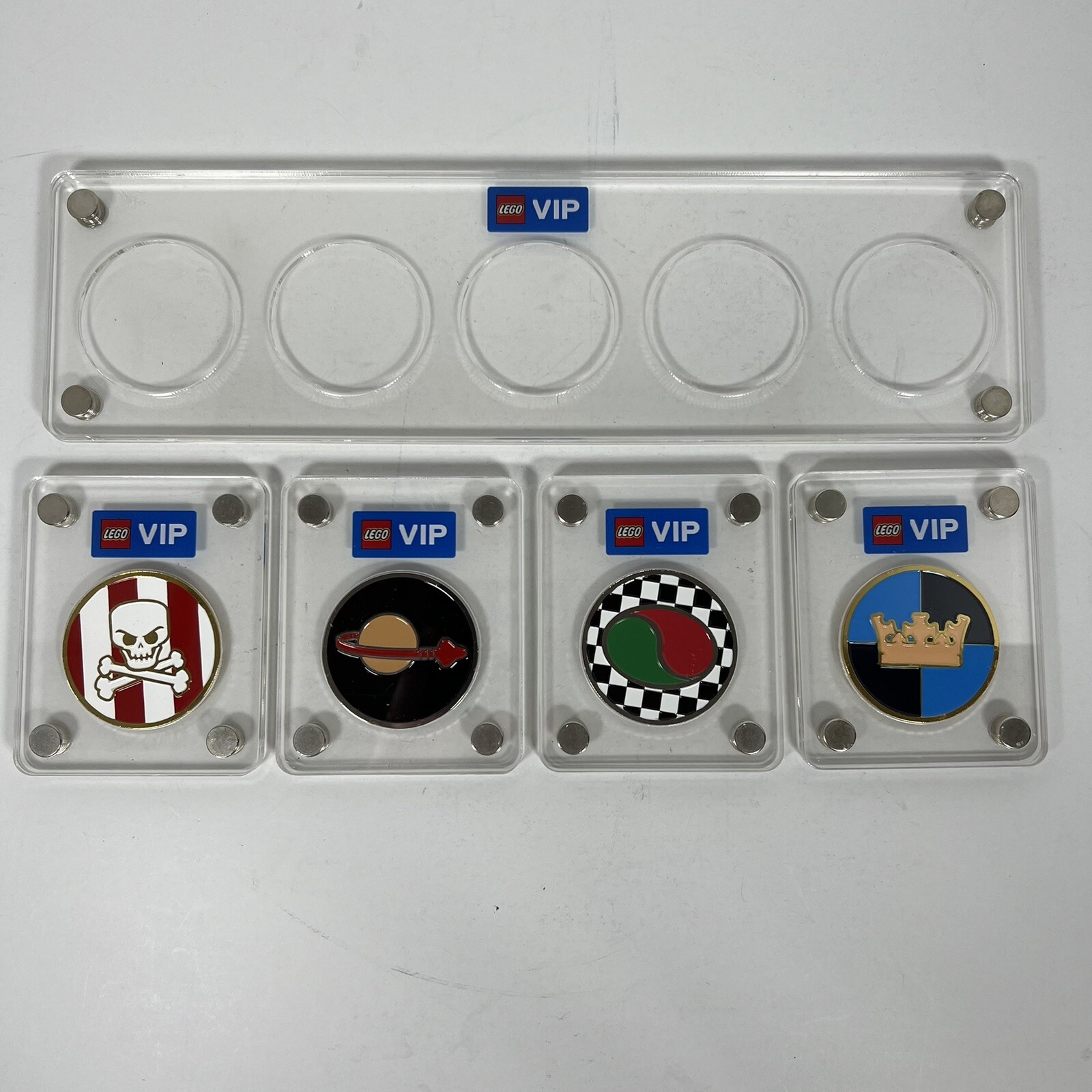 Lego VIP Coin Set of 4: Space, Octane, Castle & Pirate with 5-Coin ...