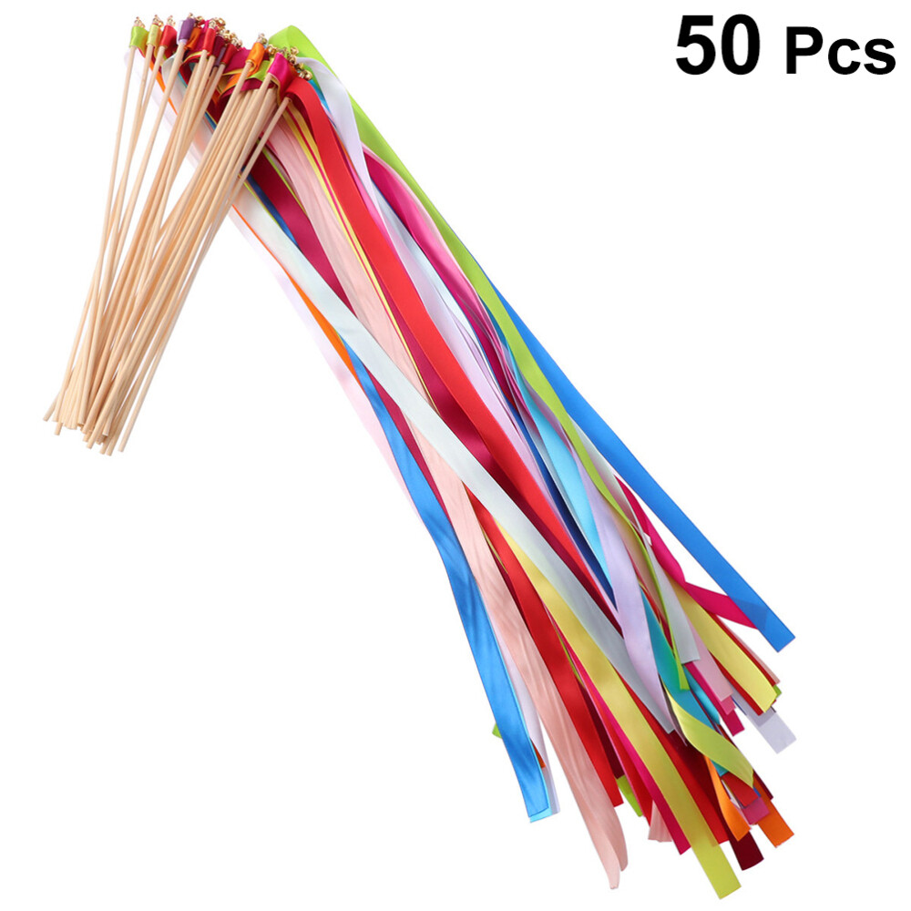 Colorful Ribbon Sticks Rainbow Dance Ribbon Ribbon Stick Ribbon Dancer ...