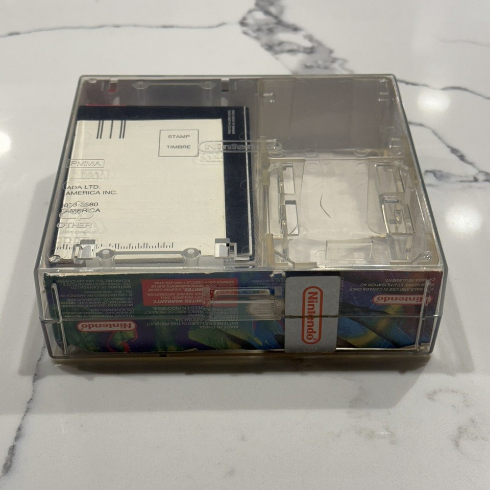 Nintendo Game Boy Clear DMG-01 Play It Loud VGC Complete Box CIB Manual ...