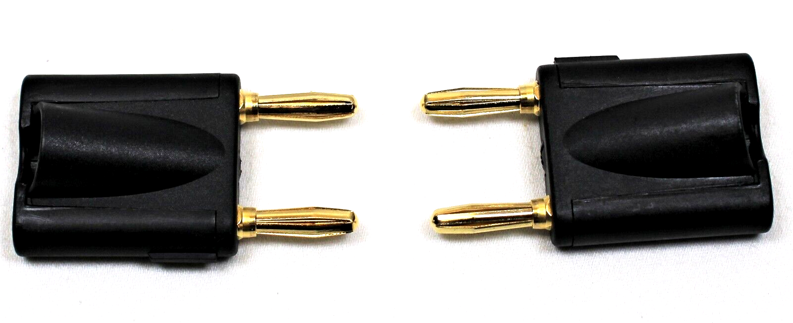 (2) Two Genuine REAN NYS508-B Dual Black Banana Plug for 6mm(.24") to ...