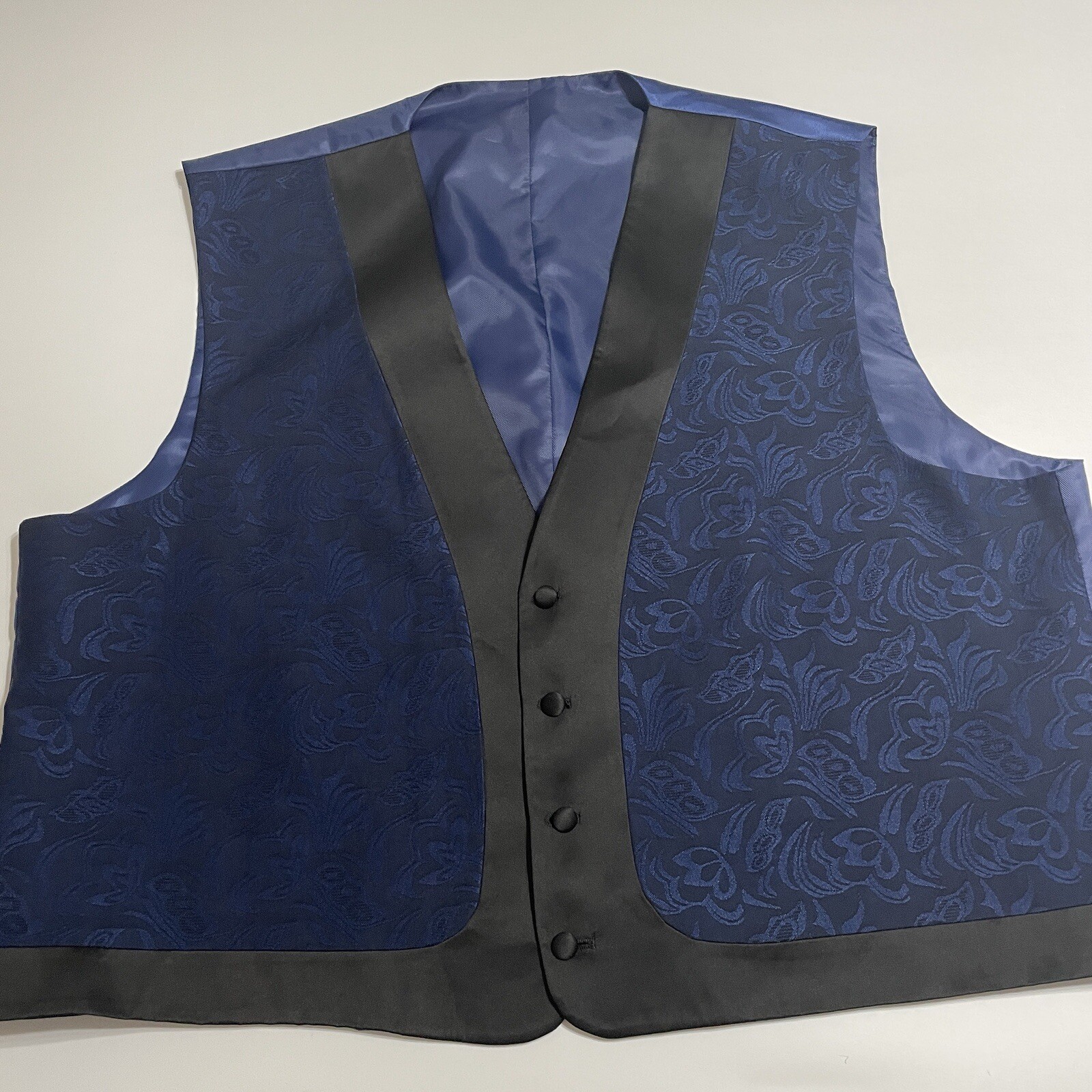 Kilburne Finch TUX Blazer + VEST Mens 54R SLIM Metallic Blue Black ...