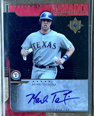 2005 Ultimate Collection Signatures #93/99 Mark Teixeira #US-MT ...