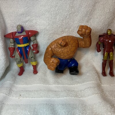 Burger King Marvel Fantastic Four THE THING IRON MAN & TERRAX Bv | eBay