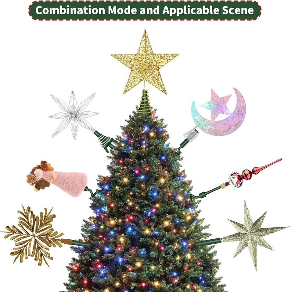 Christmas Tree Topper Holder Twist On Universal Stabilizer Treetop ...